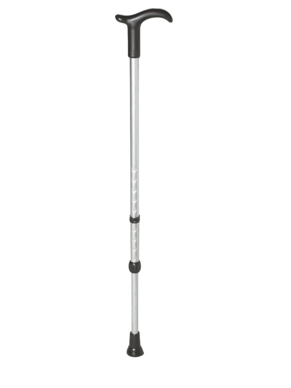 Rebotec Gehstock mit Fritzgriff "Simplex", höhenverstellbar | Silber ...